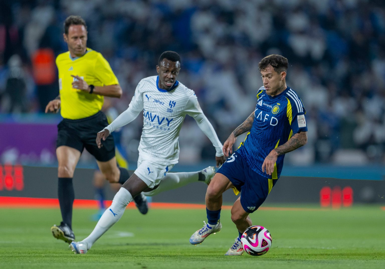كأس الدرعية للسوبر السعودي الهلال يحسم اللقب على حساب النصر برباعية